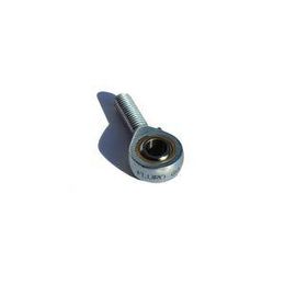 3M Fluro M6 x 1 Male Galvanized Steel Rod End, 6mm Bore, 46mm Long, Metric Thread Standard, Male Connection Gender - GAL6