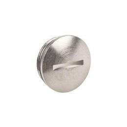 lapp Blanking Plug, M25 x 1.5, Nickel Plated Brass, 28mm Diameter, Threaded - 52103135