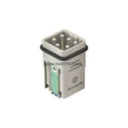 HARTING Leistungsstarker Steckverbindereinsatz, 16 A, Stecker, Han-Q Serie, 5 Kontakte - 09120052634