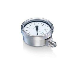 Baumer Electric G 1/4 Analogue Pressure Gauge 3bar Bottom Entry, MEX3-D20.B76, -1bar min. - MEX3-D20.B76