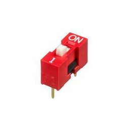 APEM 1 Way Through Hole DIP Switch SPST, Raised Actuator - NDS-01-V