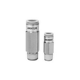 SMC AKH Non Return Valve, 4mm Tube Inlet, M5 x 0.8 Male Outlet, -100 kPa 1 MPa - AKH04B-M5