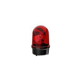 WERMA Red Rotating Beacon, 115 230 V, Base Mount, LED Bulb, IP65 - 883.130.60