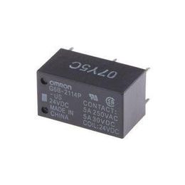 Omron Electronic Components PCB Mount Power Relay, 24V dc Coil, 5A Switching Current, SPST-NC, SPST-NO - G6B-2114P-US DC24