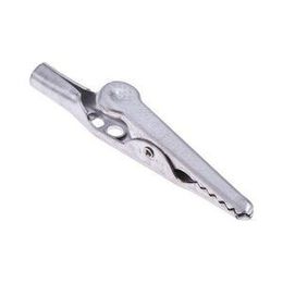 Mueller Electric Co Crocodile Clip 4 mm Connection, Stainless Steel Contact, 10A - BU-60X