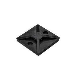 HellermannTyton Self Adhesive Black Cable Tie Mount 28 mm x 28mm, 5.4mm Max. Cable Tie Width - 219869