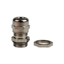 lapp SKINTOP Series Metallic Nickel Plated Brass Cable Gland, PG7 Thread, 2mm Min, 6.5mm Max, IP68 - 52015700+52003490