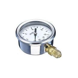 Baumer Electric G 1/4 Analogue Pressure Gauge 10bar Bottom Entry, MIT3-D20.B22, 0bar min. - 10325548