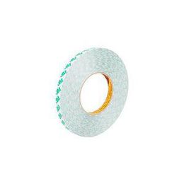3M 9087 White Double Sided Plastic Tape, 0.26mm Thick, 5.2 N/cm, PVC Backing, 12mm x 50m - 9087 12MMX50M