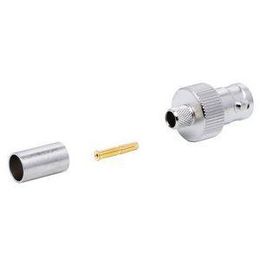 Teleg&auml;rtner Teleg&auml;rtner jack Cable Mount BNC Connector, 75Ohm, Crimp Termination, Straight Body - J01003A1369