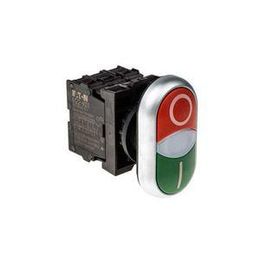 Eaton RMQ Titan, M22 Series Illuminated Push Button, Flush Mount, 22mm Cutout, IP66 - 216509 M22-DDL-GR-X1/X0/K11/230-W