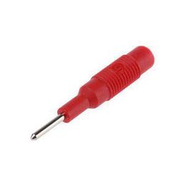 Hirschmann Red, Male to Female Test Connector Adapter With Brass contacts and Nickel Plated - Socket Size: 4mm - 973600101