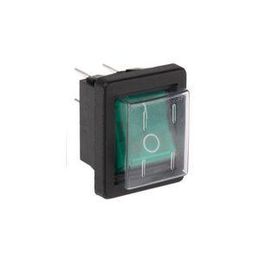 arcolectric (Bulgin) Ltd Illuminated DPST, On-Off Rocker Switch Panel Mount - C1353ALGNC