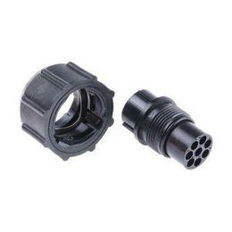 Souriau by Eaton Souriau, UTP 8 Way Cable Mount MIL Spec Circular Connector Plug, Pin Contacts,Shell Size 12, Bayonet Coupling - UTP6128P
