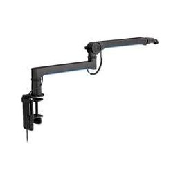 Mikrofonhalterung Broadcast Low Profile RGB Boom Arm schwarz, f&uuml;r Mikrofone bis 2kg, LED-Hintergrundbeleuchtung