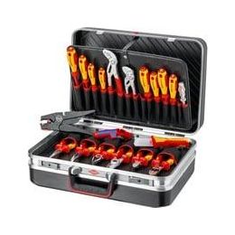 Knipex Werkzeugkoffer "Vision24" Elektro, Werkzeug-Set schwarz, 20-teilig