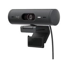 Logitech Brio 500, Webcam schwarz, Graphite