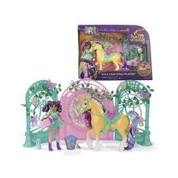 Spin Master Unicorn Academy - Ava & Einhorn Leaf Stall Spielset mit Farbwechseleffekt, Spielfigur