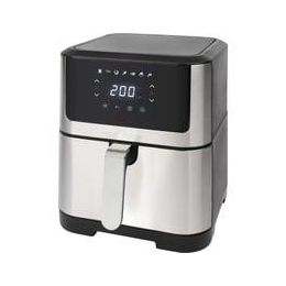 ProfiCook Hei&szlig;luftfritteuse PC-FR 1269 H edelstahl/schwarz, 1.800 Watt, Korb 8 Liter