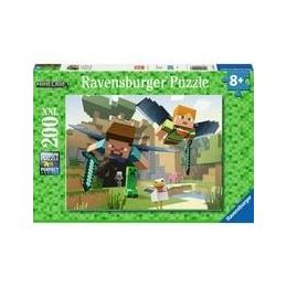 Ravensburger Kinderpuzzle Minecraft - Tierische Abenteuer 200 Teile