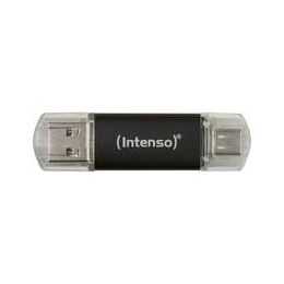 Intenso Twist Line 512 GB, USB-Stick anthrazit/transparent, USB-A 3.2 Gen 1, USB-C 3.2 Gen 1