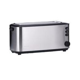 Severin Automatik-Langschlitztoaster AT 2509 edelstahl/schwarz, 1.400 Watt, f&uuml;r 4 Scheiben Toast