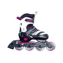 Muuwmi Verstellbare Kinderinliner Gr. 37-40, Inline-Skates pink/schwarz