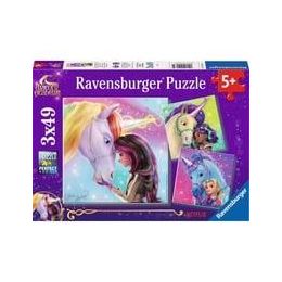 Ravensburger Kinderpuzzle Unicorn Academy - Magie und Freundschaft 3x 49 Teile