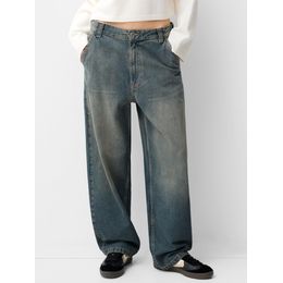 Bershka Jeans Damen Gr&ouml;&szlig;e 34 blue denim
