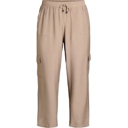 ZIZZI Hose 'Cavilma' Damen Gr&ouml;&szlig;e 50/52 dunkelbeige