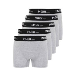 Moxx Paris Boxershorts Herren Gr&ouml;&szlig;e L grau / schwarz / wei&szlig;