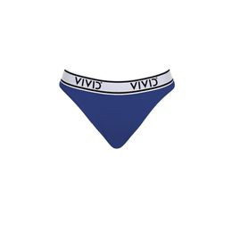 Vivid Bikinihose 'Mix&Match' Damen Gr&ouml;&szlig;e XXL dunkelblau / hellgrau / schwarz