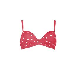 Vivid Bikini Top Damen Gr&ouml;&szlig;e 80 rot / offwhite