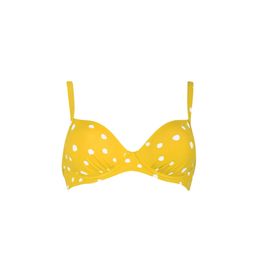 Vivid Bikini Top Damen Gr&ouml;&szlig;e 80 gelb / offwhite