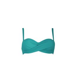 Vivid Bikini Top female size 70 Cyan blue