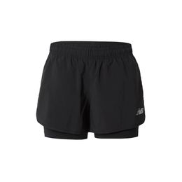 New Balance Sportshorts 'Essentials' Damen Gr&ouml;&szlig;e M silbergrau / schwarz
