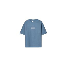 Bershka T-Shirt Herren Gr&ouml;&szlig;e XL blau / wei&szlig;
