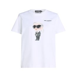 K by KARL LAGERFELD Karl Lagerfeld T-Shirt Damen Gr&ouml;&szlig;e XXL grau / schwarz / wei&szlig;