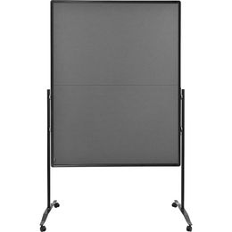 Legamaster Moderationswand Premium Plus, Tafelformat 1200 x 1500 mm, Filz, grau, klappbar