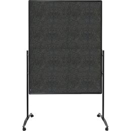 Legamaster Moderationswand Premium Plus, Tafelformat 1200 x 1500 mm, Filz, anthrazit, klappbar