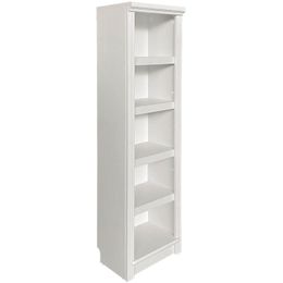 Standregal Home Affaire "Soeren Stege", beige (cremeweiß), H:156cm, Regale, aus massiver Kiefer, Maße (B/T/H): 40/29/156 cm, mit viel Stauraum