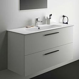 Ideal Standard i.life A Möbelwaschtisch-Paket K8747DU 124x46x64,5cm, 1 Hahnloch, Griff Chrom gebürstet, weiß matt