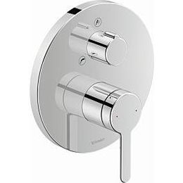 Duravit C.1 Unterputz Wannenarmatur C15210012010, chrom, rund, mit Umstellventil