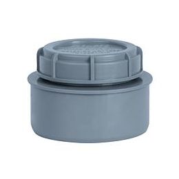 AIRFIT Endstopfen 51110ES DN 110, grau, mit Schraubverschlusskappe