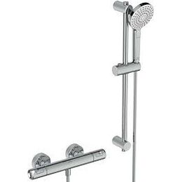 Ideal Standard Idealrain Brausekombination A7217AA Brausestange 60 cm, mit CeraTherm T50 Brausethermostat, verchromt