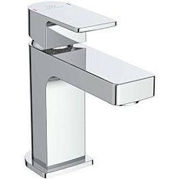 Ideal Standard Edge Waschtischarmatur A7266AA ohne Ablaufgarnitur, BlueStart, Ausladung 90 mm, verchromt