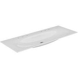 KEUCO Edition 11 Doppel-Waschtisch 31160311406 Keramik, 140,5 x 17 x 53,8 cm, weiss