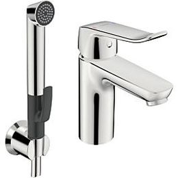 Hansa Hansacare Waschtischarmatur 46282206 ohne Ablaufgarnitur, Hebel lang, 1-strahlig, Auslauf 114 mm, chrom