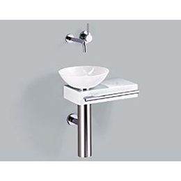 Alape Piccolo 3 Waschplatz 5033000000 weiss, mit Beckenkonsole, Schale 30 cm, links