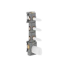 Dornbracht Unterputz-Grundkörper 3553197090 mit 3 Ventilen, für Wandbefestigung, 3/4", 3/4"